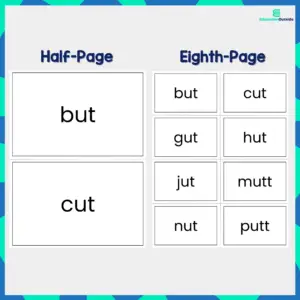 Short u Word Family Flashcards (-ut, -ug, -uck, -ush, -ub) - 3 Sizes ...