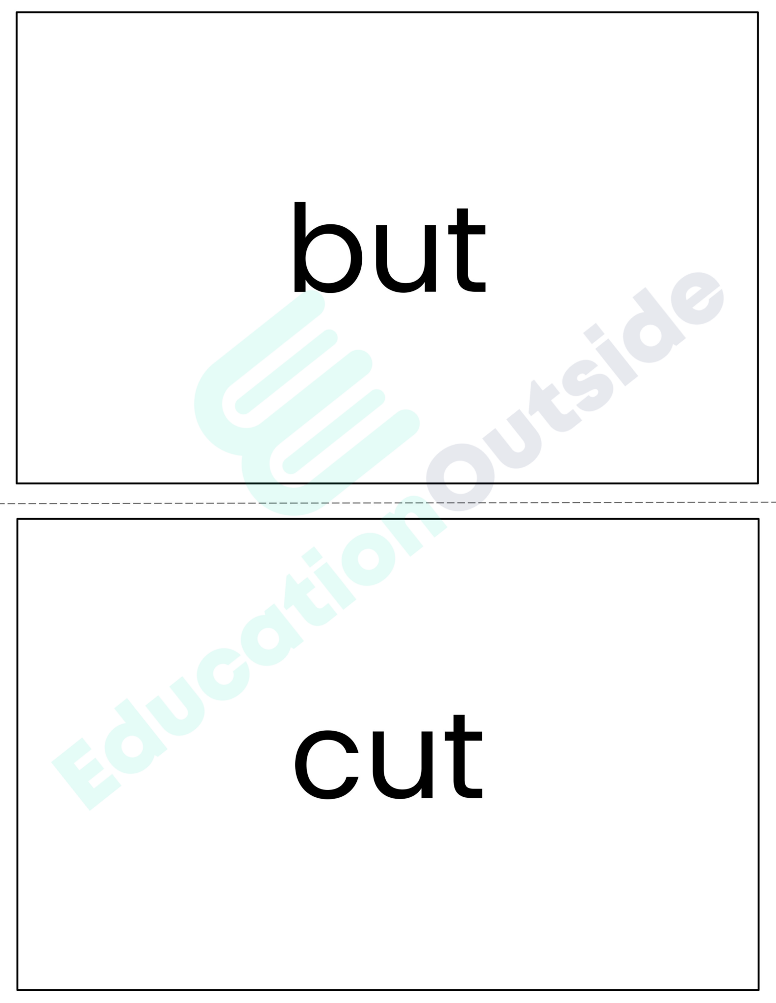 Short u Word Family Flashcards (-ut, -ug, -uck, -ush, -ub) - 3 Sizes ...