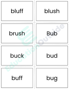 Short u & Long u Vowel Flashcard Packet - 3 Sizes Included!