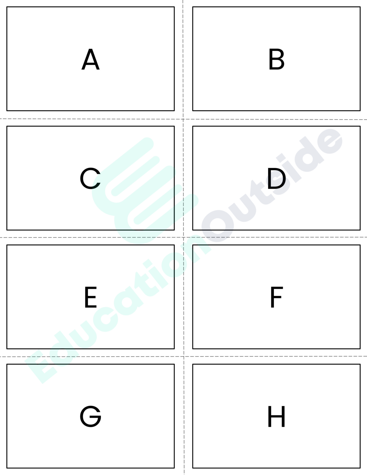 Uppercase Flashcards - 3 Sizes Included!
