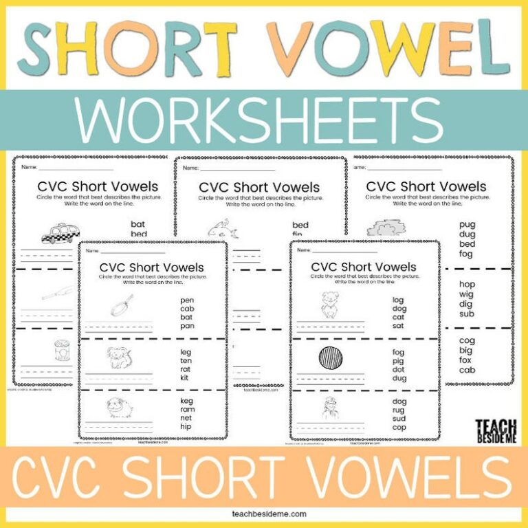 5 Engaging Short Vowel Worksheets for the 2023 School Year - Education ...