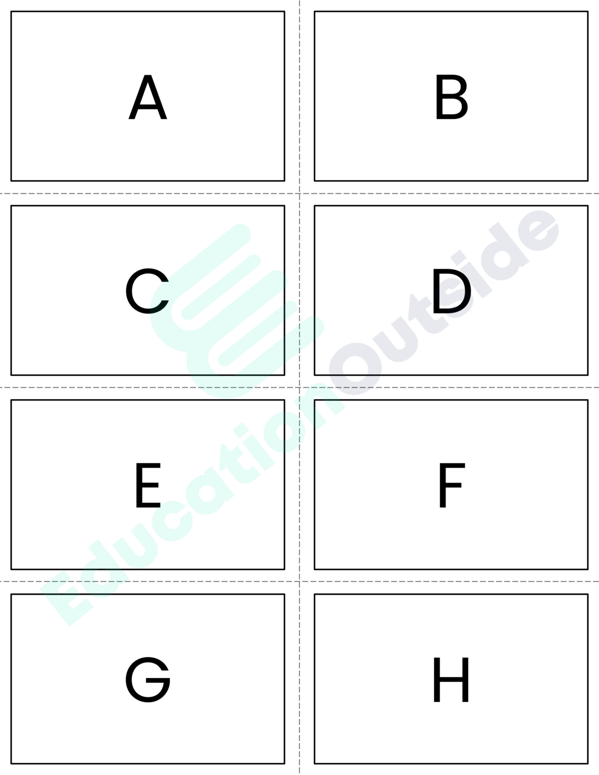 Alphabet Bingo - 8 and 24 Square Grids Included!