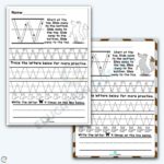 Capital Letter W - Tracing Worksheet