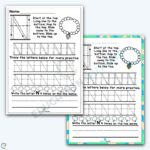 Capital Letter N - Tracing Worksheet