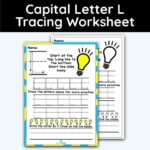 Capital Letter L - Tracing Worksheet