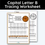 Capital Letter B - Tracing Worksheet