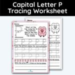 Capital Letter P - Tracing Worksheet