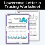 Lowercase Letter o - Tracing Worksheet