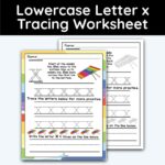 Lowercase Letter x - Tracing Worksheet
