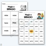 Magic e Bingo - 8 and 24 Square Grids Included!