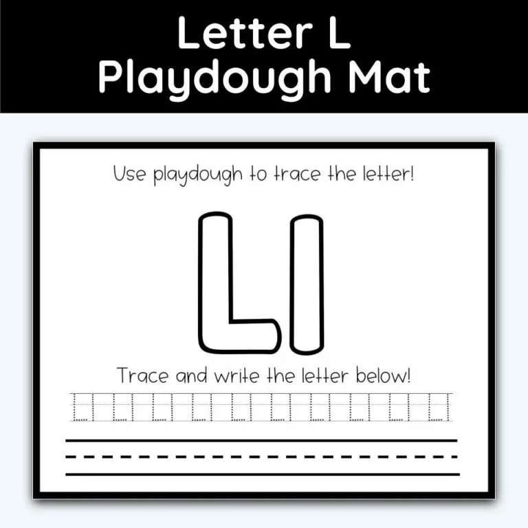 Letter L - Playdough Mats