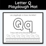 Letter Q - Playdough Mats