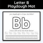 Letter B - Playdough Mats