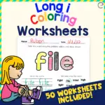 Long i Coloring Worksheets - 50 Worksheets Included!