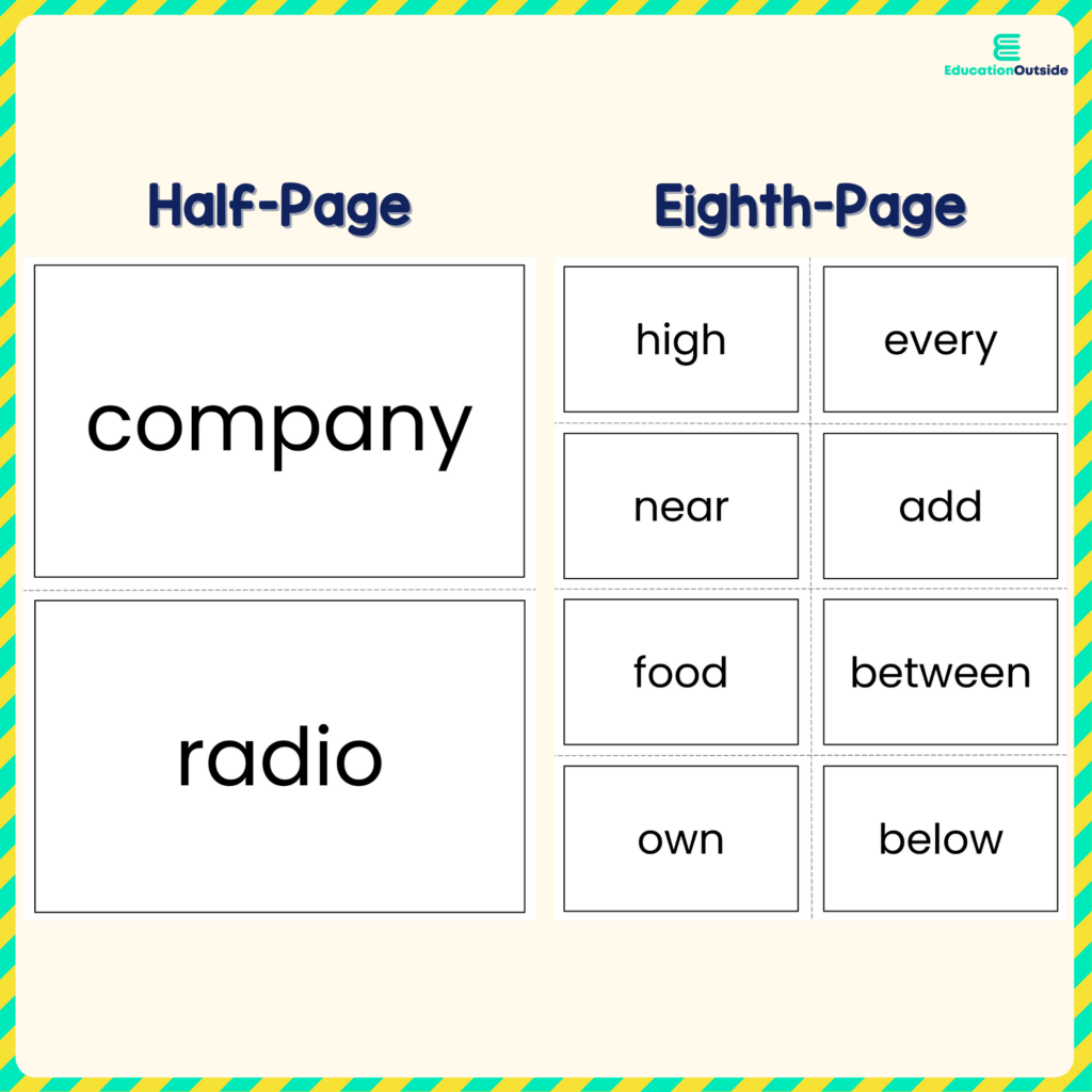 Fry's 1000 Flashcard Packet (1-1000) - 3 Sizes!
