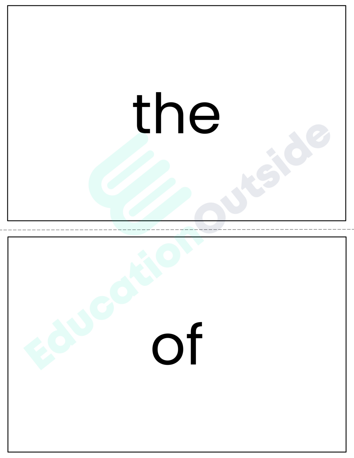 Fry's First 500 Sight Words Flashcard Packet (1-500) - 3 Sizes!