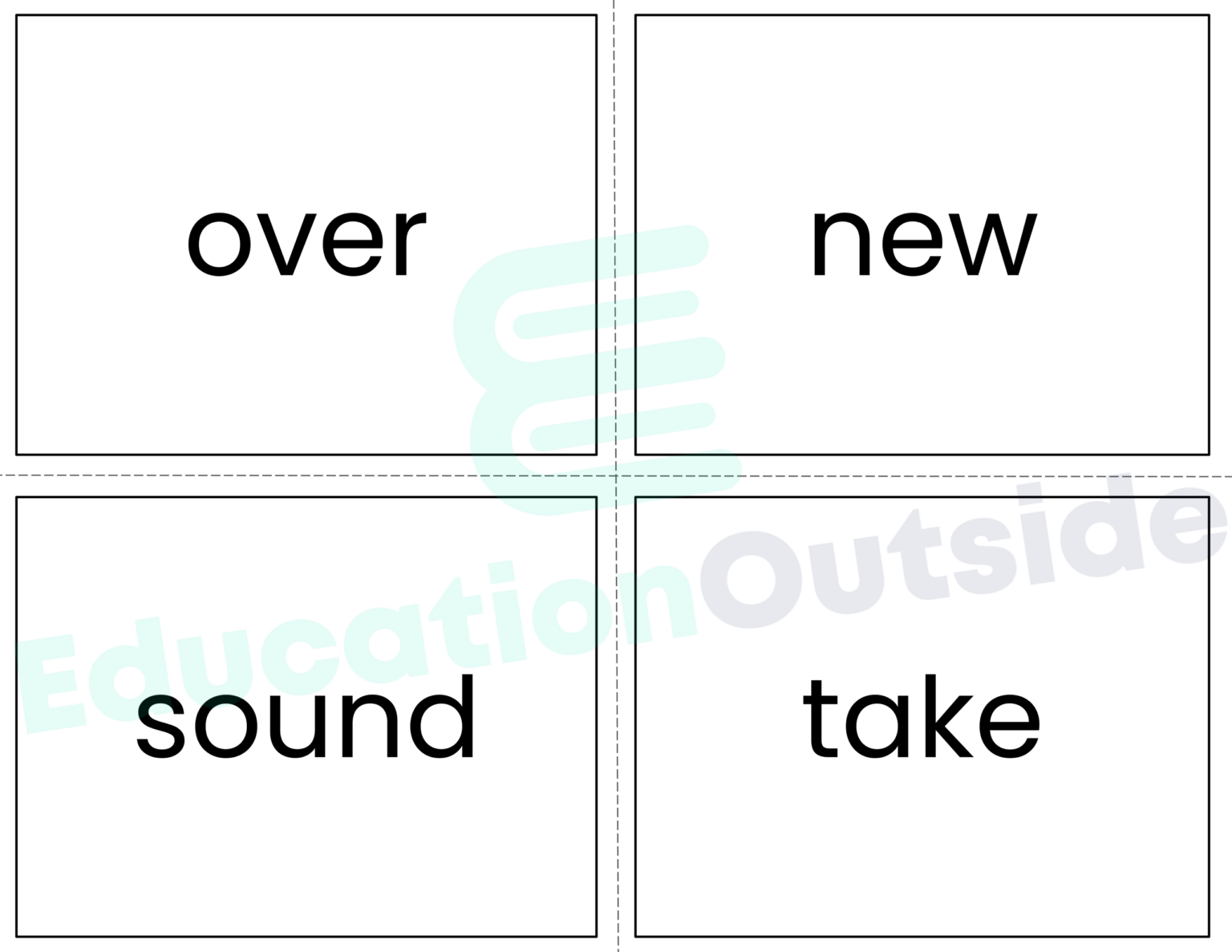 Fry's First 500 Sight Words Flashcard Packet (1-500) - 3 Sizes!