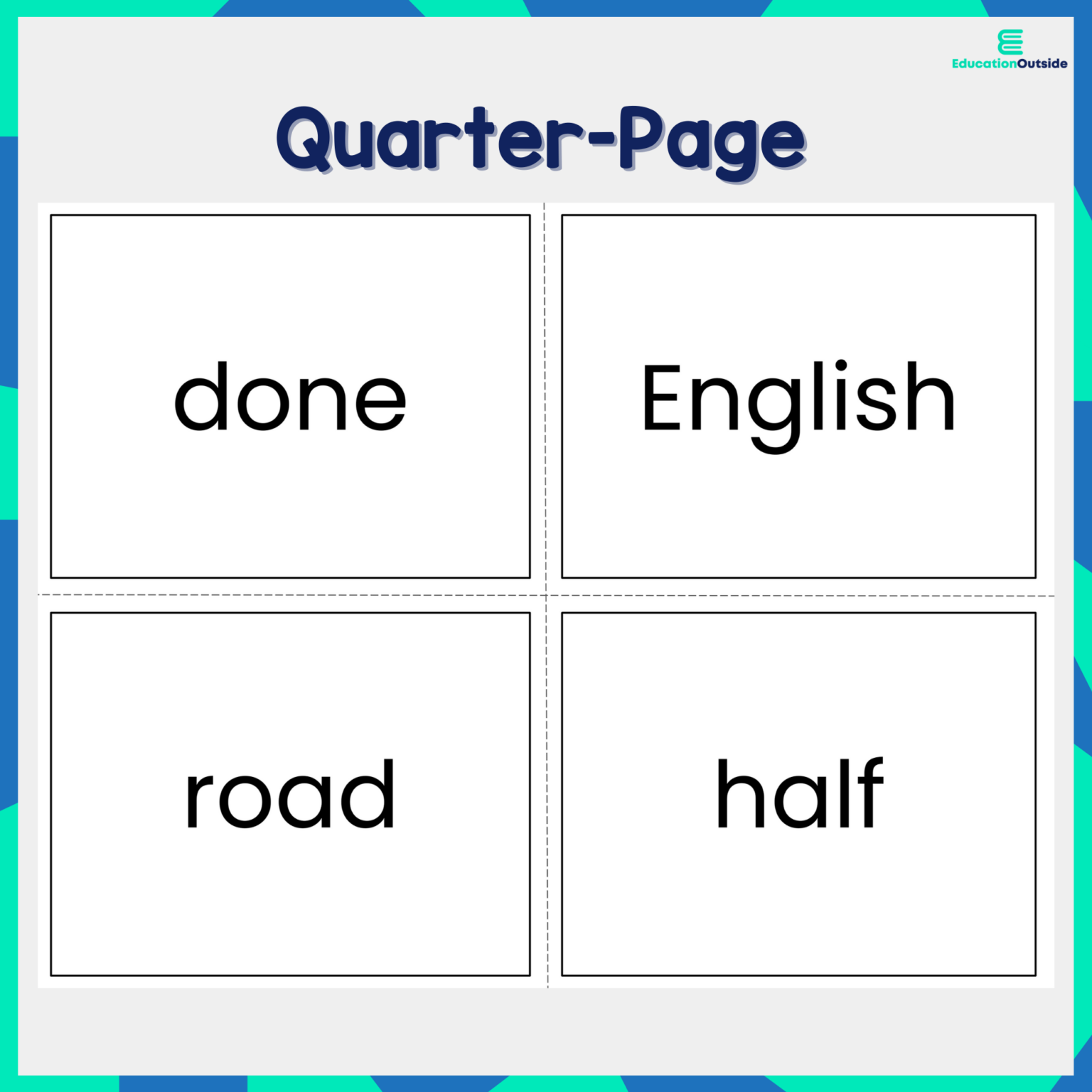 Fry's First 500 Sight Words Flashcard Packet (1-500) - 3 Sizes!