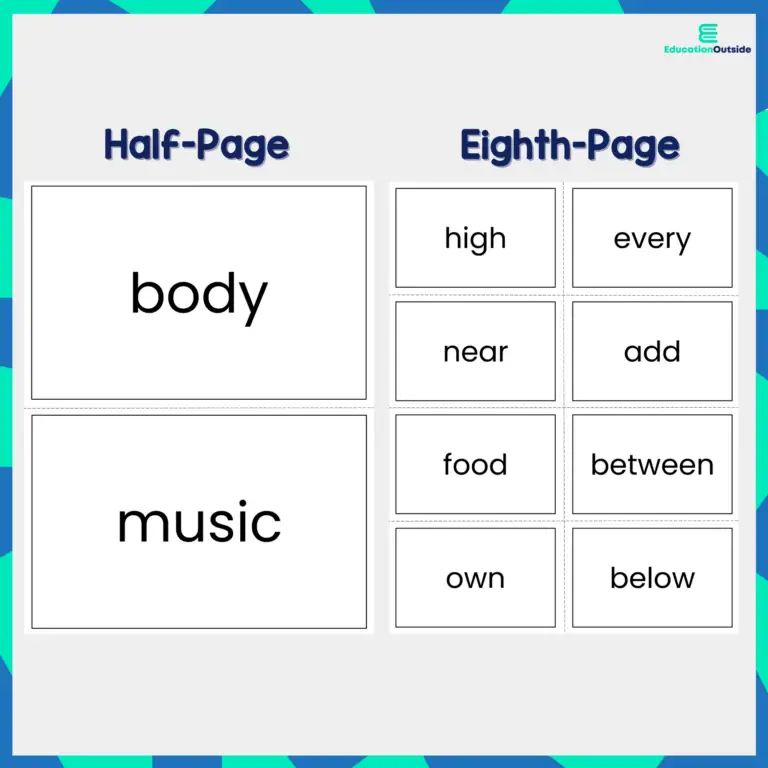 Fry's First 500 Sight Words Flashcard Packet (1-500) - 3 Sizes!
