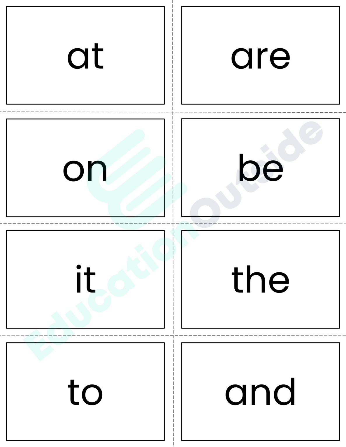 Fry's First 100 Sight Word Sentence Flashcards - 3 Sizes!