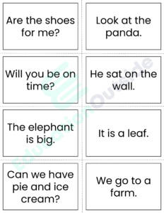 Fry's First 100 Sight Word Sentence Flashcards - 3 Sizes!