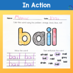 Long a Coloring Worksheets - 50 Worksheets Included!