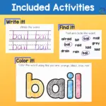 Long a Coloring Worksheets - 50 Worksheets Included!