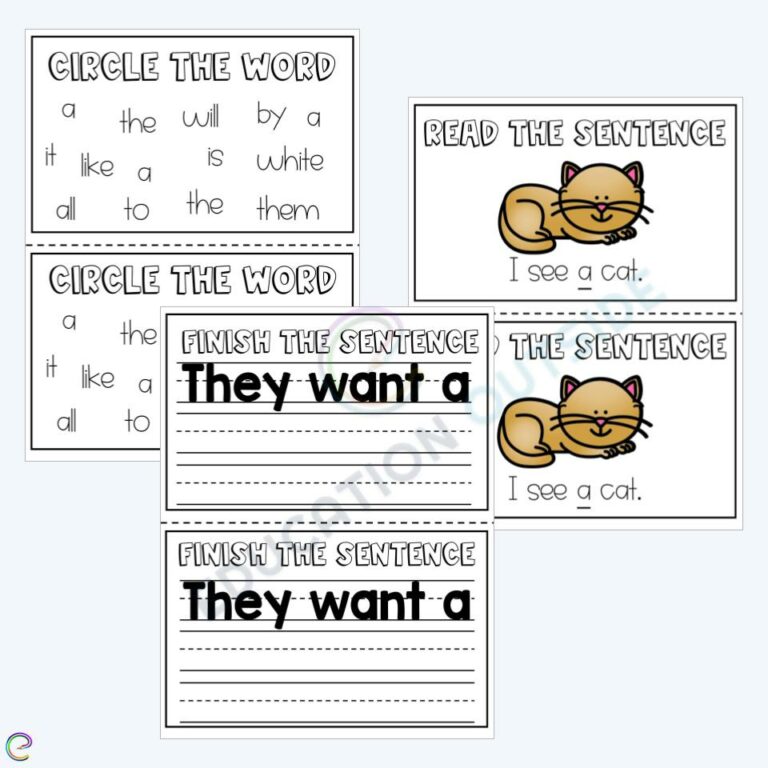 a Sight Word Mini Book