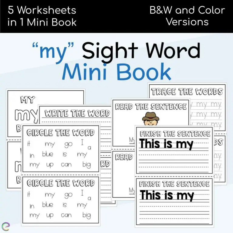 my Sight Word Mini Book