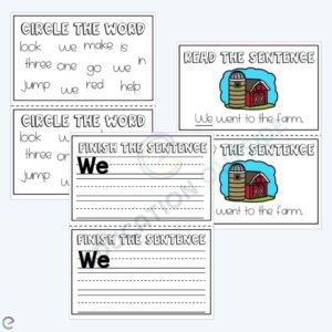 we Sight Word Mini Book