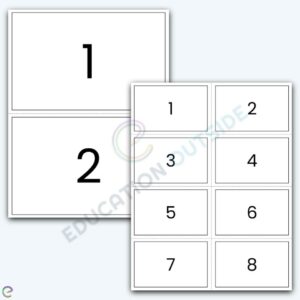 Number Cards 1-10 | 3 Sizes Included!!