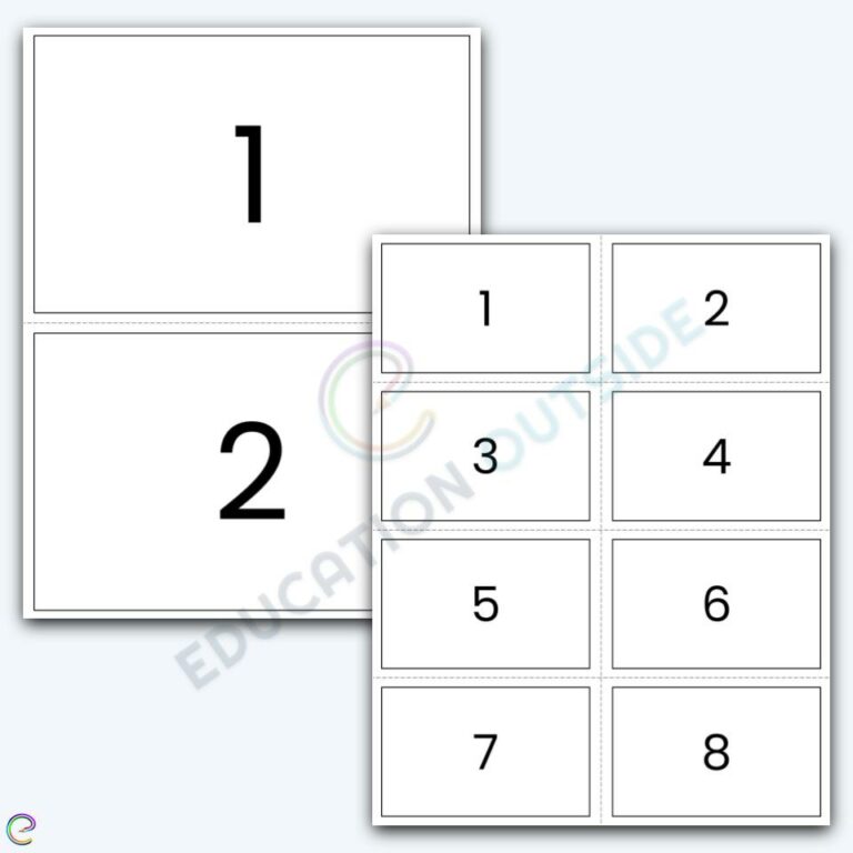 Number Cards 1-20 | 3 Sizes Included!!