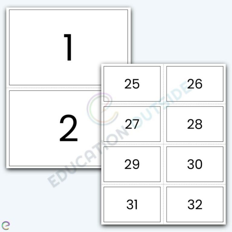 Number Cards 1-100 | 3 Sizes Included!!