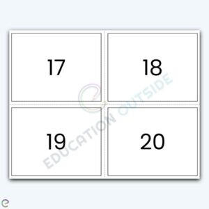 Number Cards 1-20 | 3 Sizes Included!!