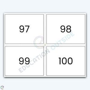 Number Cards 1-100 | 3 Sizes Included!!