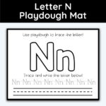 Letter N - Playdough Mats