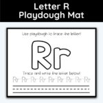 Letter R - Playdough Mats