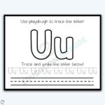 Letter U - Playdough Mats