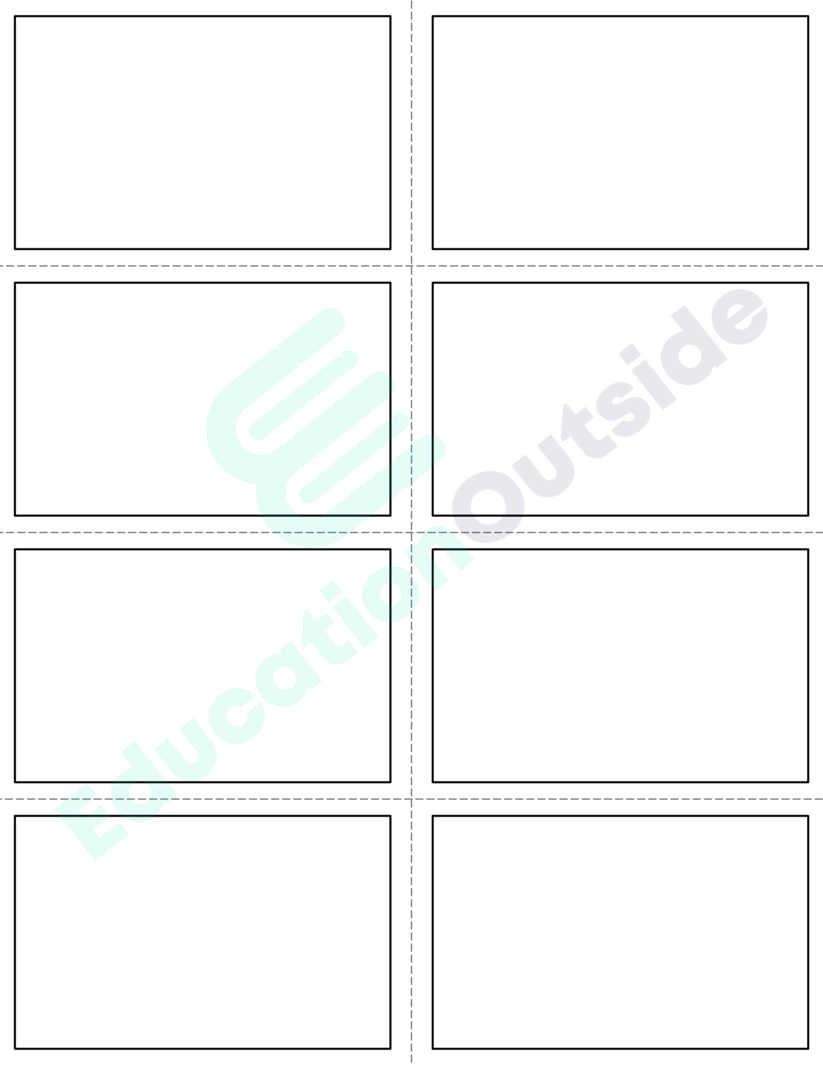 FREE Printable Blank Flash Cards - No Prep!
