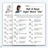 she Sight Word - Roll & Read Sentences (2 Dice Activity)