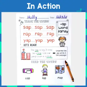 Short a Word Family Worksheets - 10 Worksheets Included!