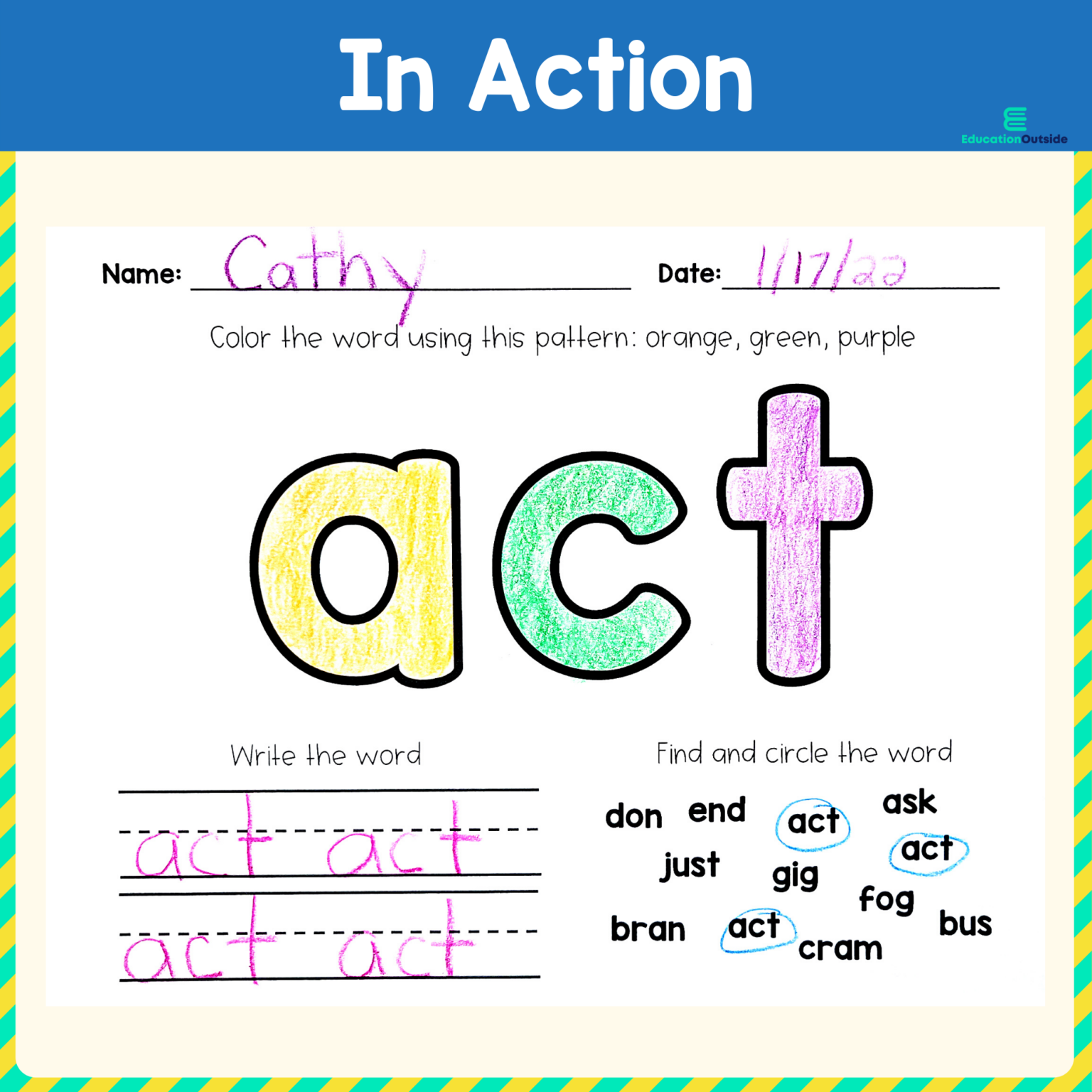 Short a Coloring Worksheets - 146 Worksheets Included!