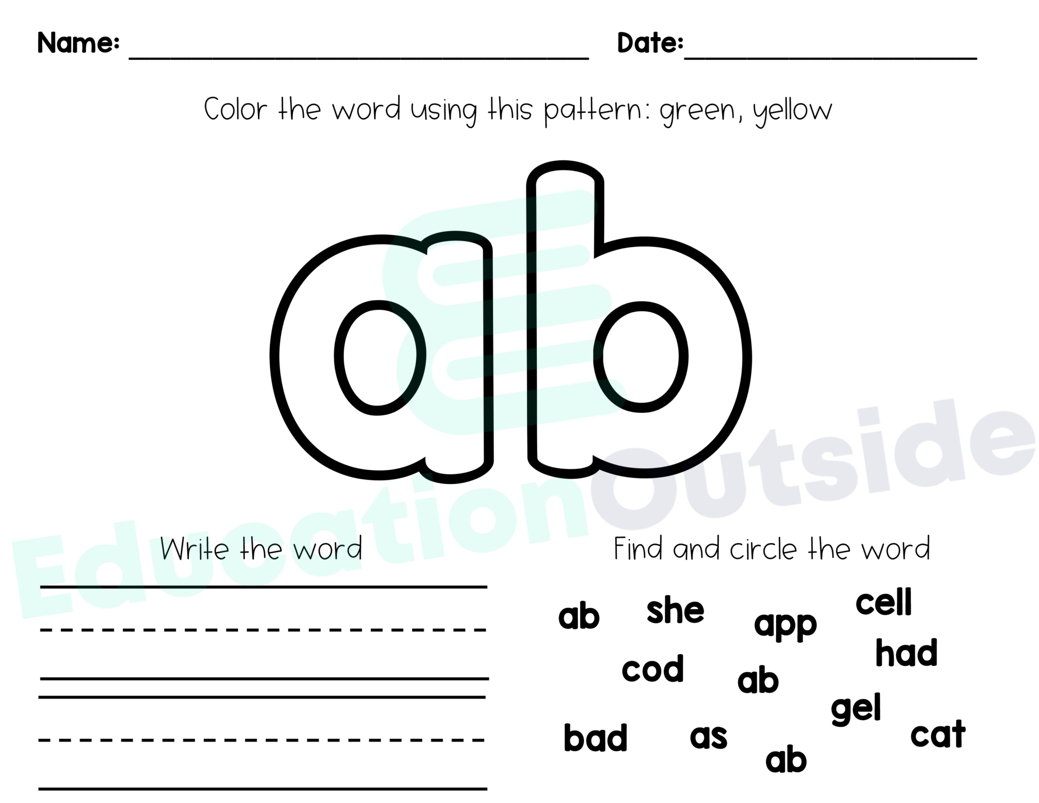 Short a Coloring Worksheets - 146 Worksheets Included!