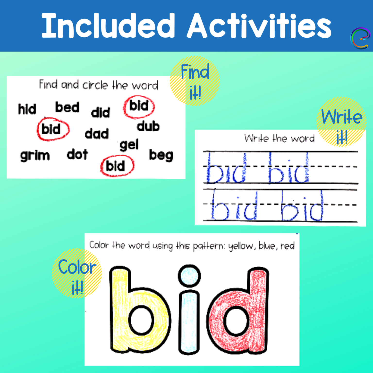 Short i Coloring Worksheets - 111 Worksheets Included!