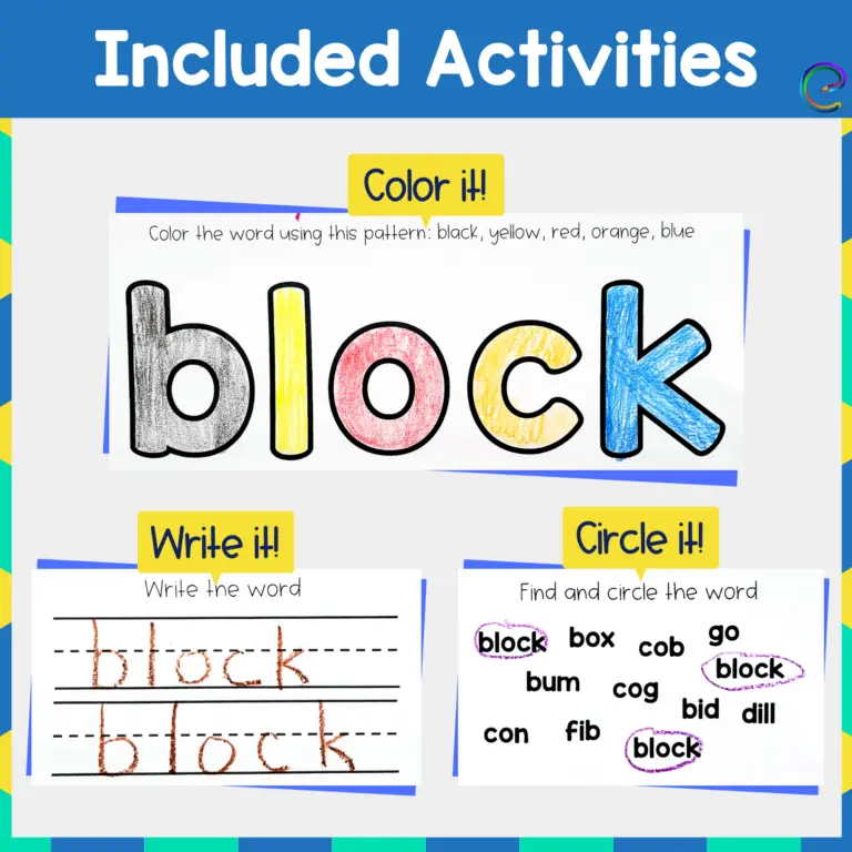 Short o Coloring Worksheets - 101 Worksheets Included!