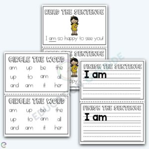 am Sight Word Mini Book