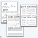 down Sight Word Mini Book