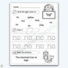 no Sight Word Find, Trace, and Read Activity Page