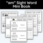 am Sight Word Mini Book
