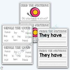 have Sight Word Mini Book